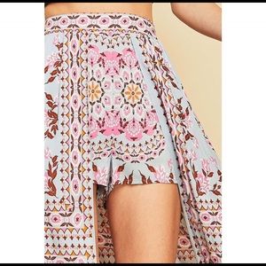 Shorts | Printed High Waistshorts W Maxi Overlay | Poshmark